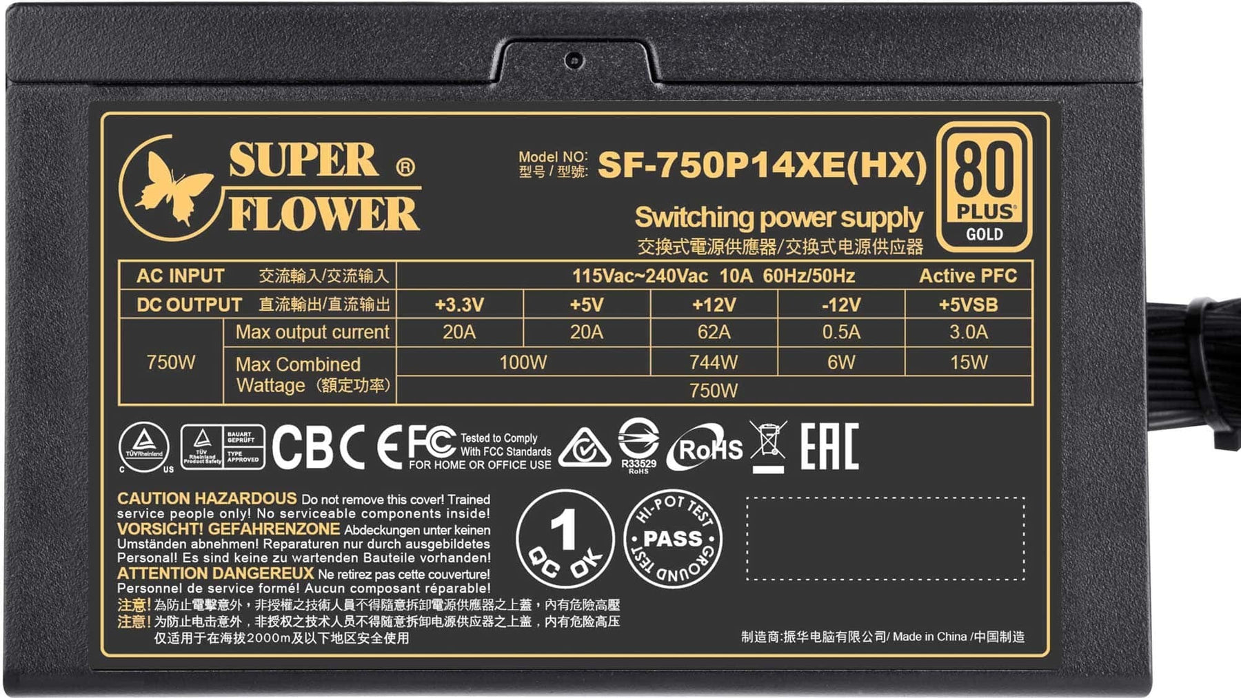 Super Flower 750w 80+ Gold – UNREAL TECH